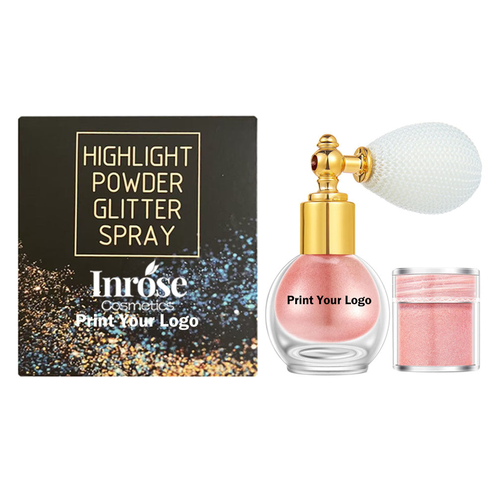 14 Color Highlighter Powder Glitter Luminous Spray Face Body Hair (1 B ...